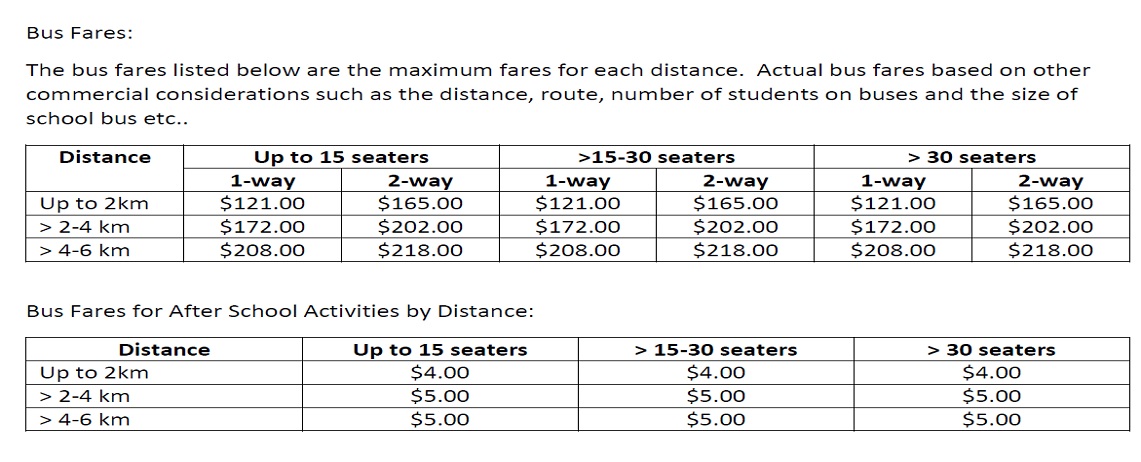 School Bus Ferry Service